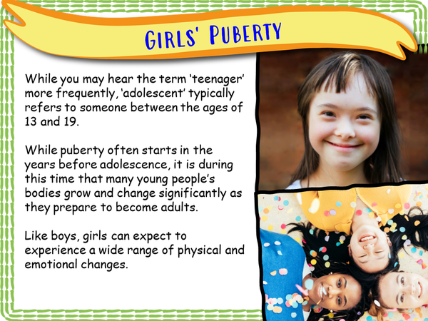 Girls' Puberty + Periods (Year 6) – EC Publishing