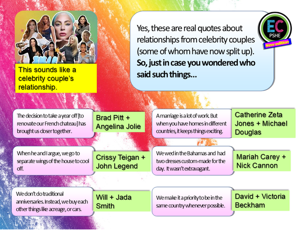 Relationships and Media Representation - PSHE Lesson 2 HOURS – EC ...
