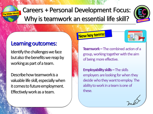 Teamwork - Employability Skills PSHE / Careers Lesson – EC Publishing Teamwork - Employability Skills PSHE / Careers Lesson – EC Publishing