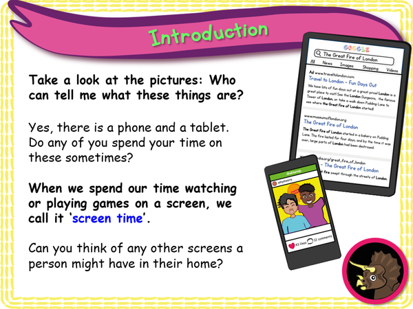 New! Sensible amounts of screen time - EYFS/Reception – EC Publishing