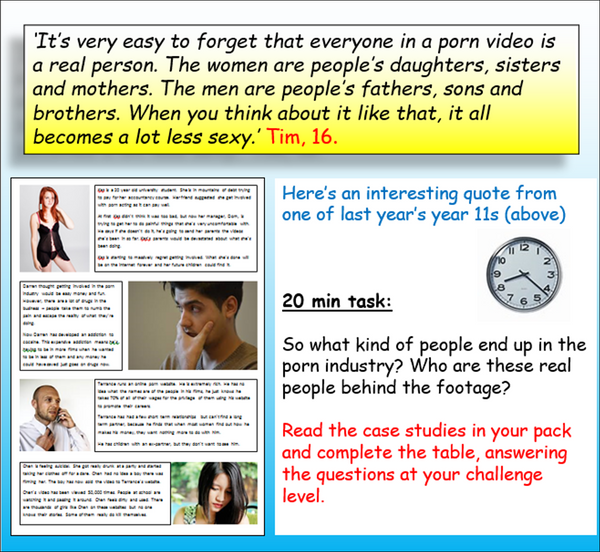 Porn vs Reality - PSHE lesson – EC Publishing