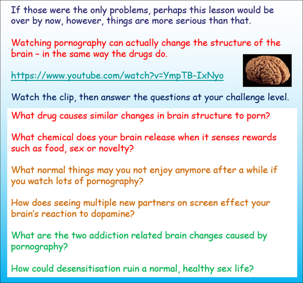 Porn vs Reality - PSHE lesson – EC Publishing