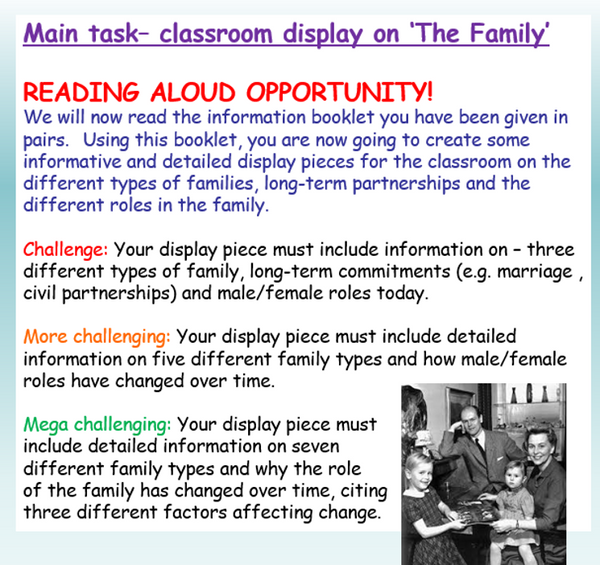 Family types, marriage + diversity PSHE lesson – EC Publishing