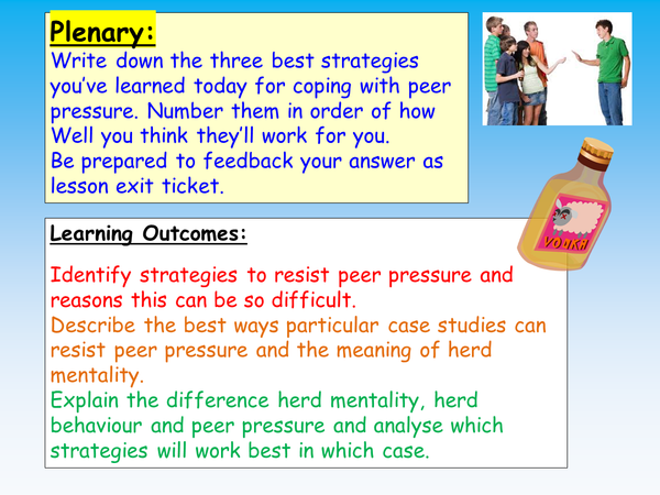 Peer Pressure - PSHE Lesson – EC Publishing