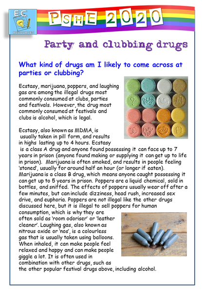 PSHE Workbook : Drugs – EC Publishing