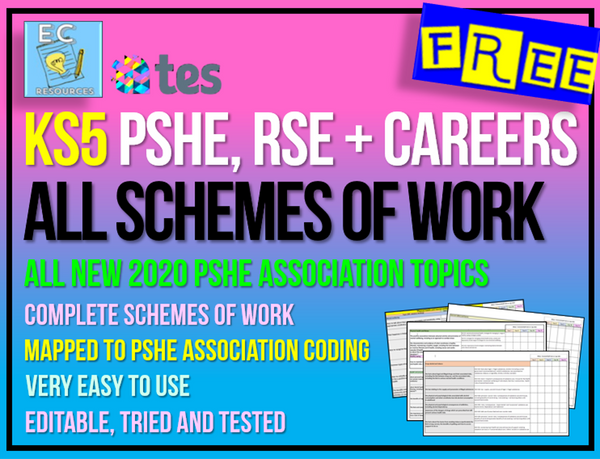 7 Year Pack - Complete Secondary PSHE RSHE 2026 KS3, KS4, KS5 (inc ALL ...