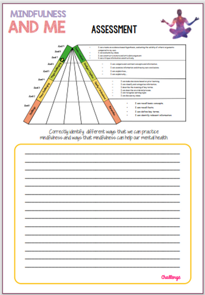 PSHE KS3 KS4 Mental Health Workbook Mindfulness – EC Publishing