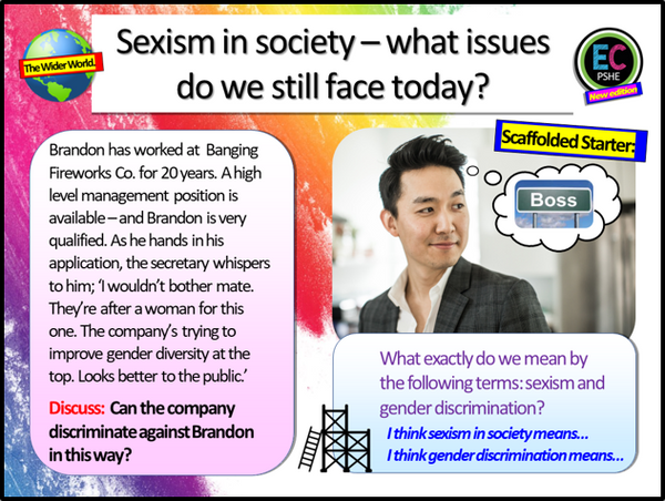 Sexism in Society PSHE Lesson – EC Publishing