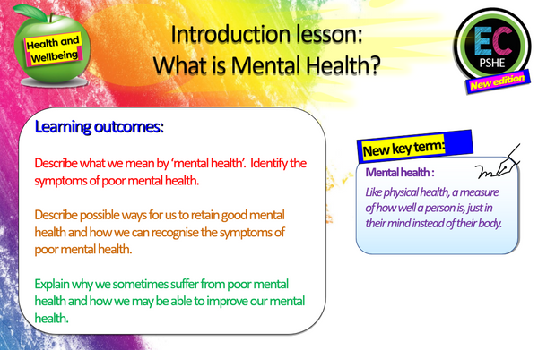 Mental Health Introduction PSHE Lesson – EC Publishing