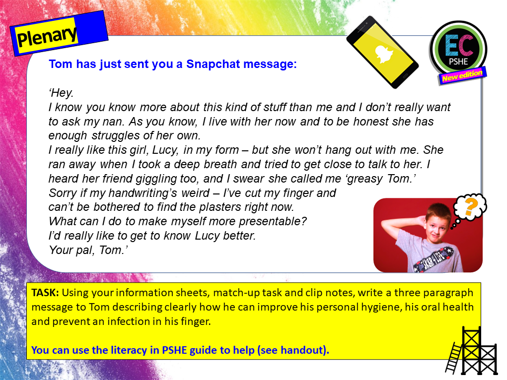 Personal Hygiene, Oral Health and prevention of Infections PSHE Lesson ...