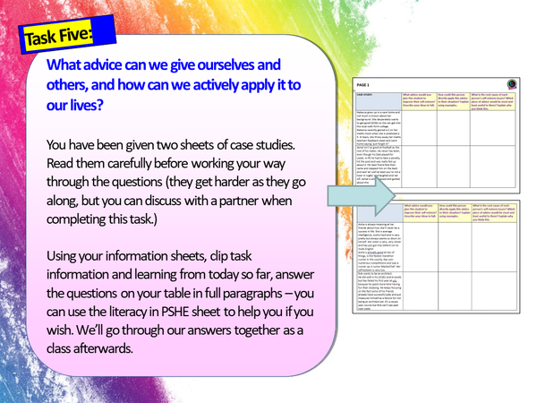 Self-Esteem PSHE Lesson (2 hours) – EC Publishing