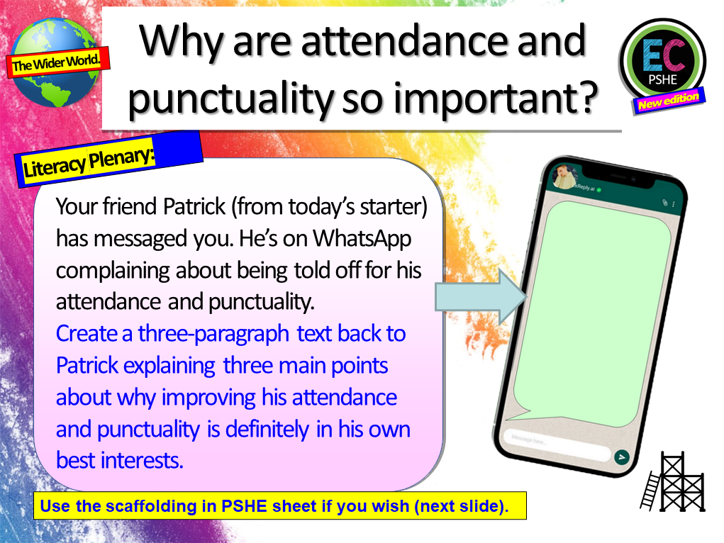 Attendance and Punctuality PSHE / Careers lesson – EC Publishing