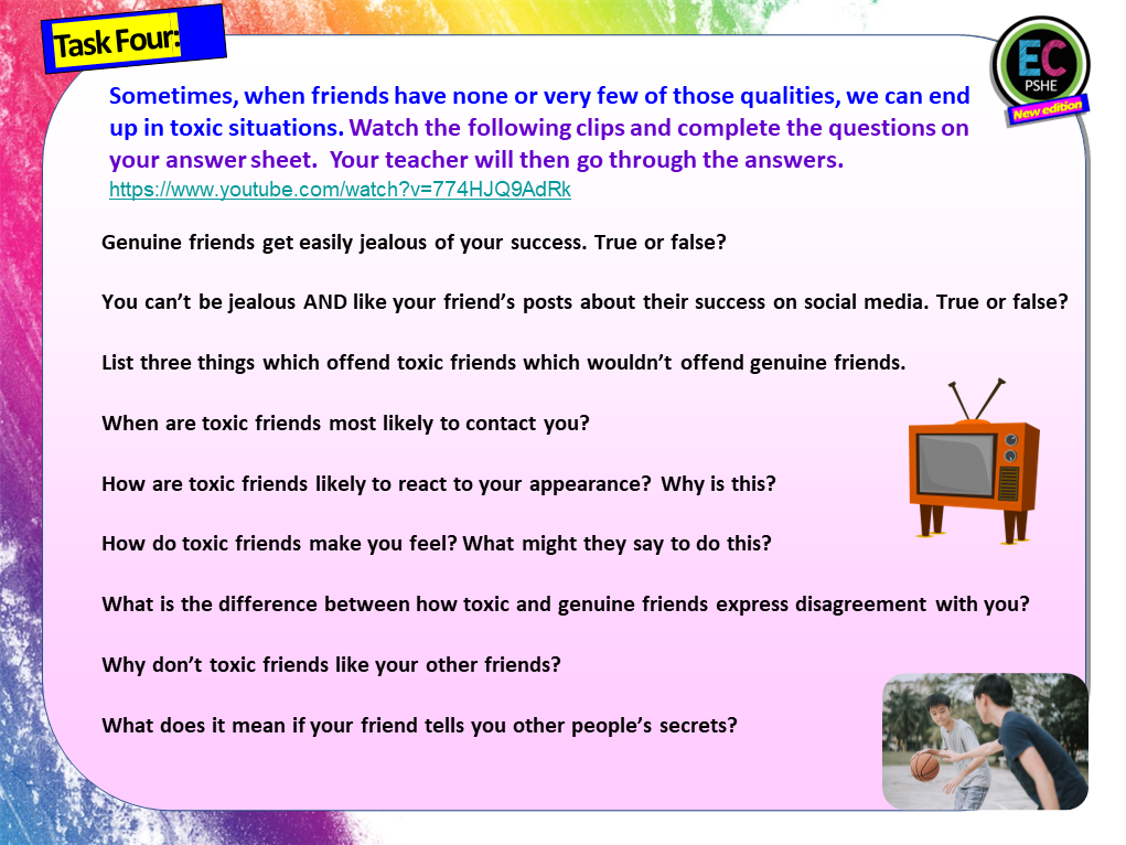 Friendships and Fall-outs PSHE Lesson – EC Publishing