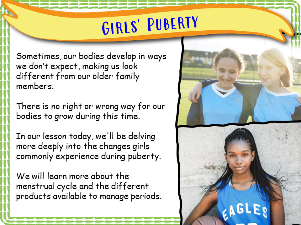 Girls' Puberty + Periods (Year 6) – EC Publishing