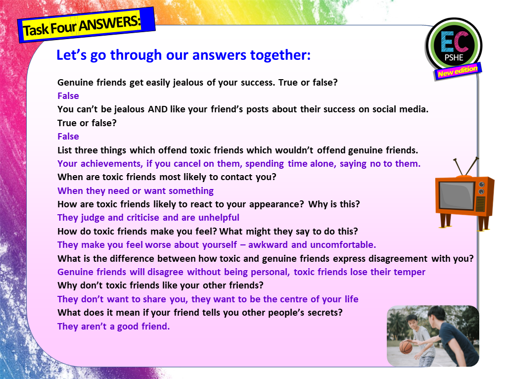 Friendships and Fall-outs PSHE Lesson – EC Publishing