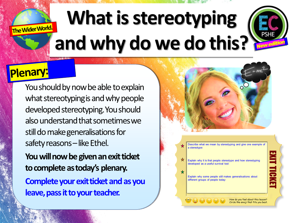 Stereotypes and Stereotyping PSHE Lesson – EC Publishing