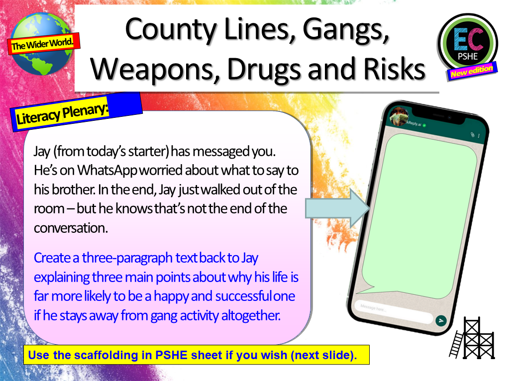 County Lines, Gangs, Weapons and Exploitation PSHE Lesson – EC Publishing