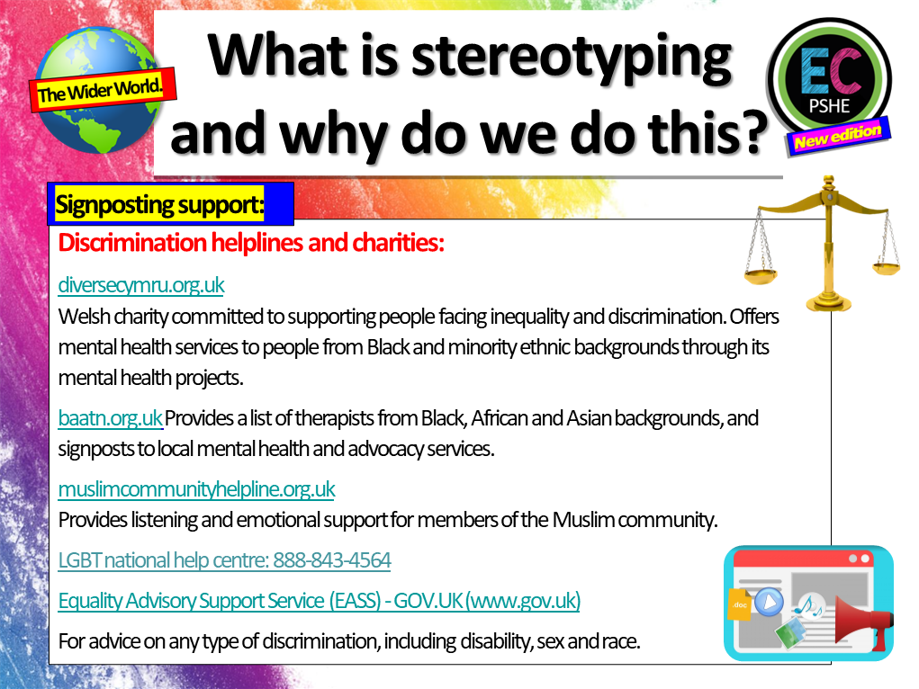 Stereotypes and Stereotyping PSHE Lesson – EC Publishing
