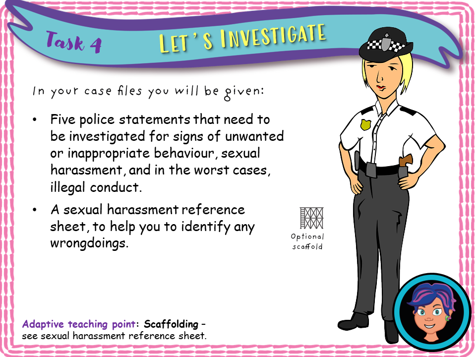Sexual Harassment Introductory Lesson - Year 6 – EC Publishing