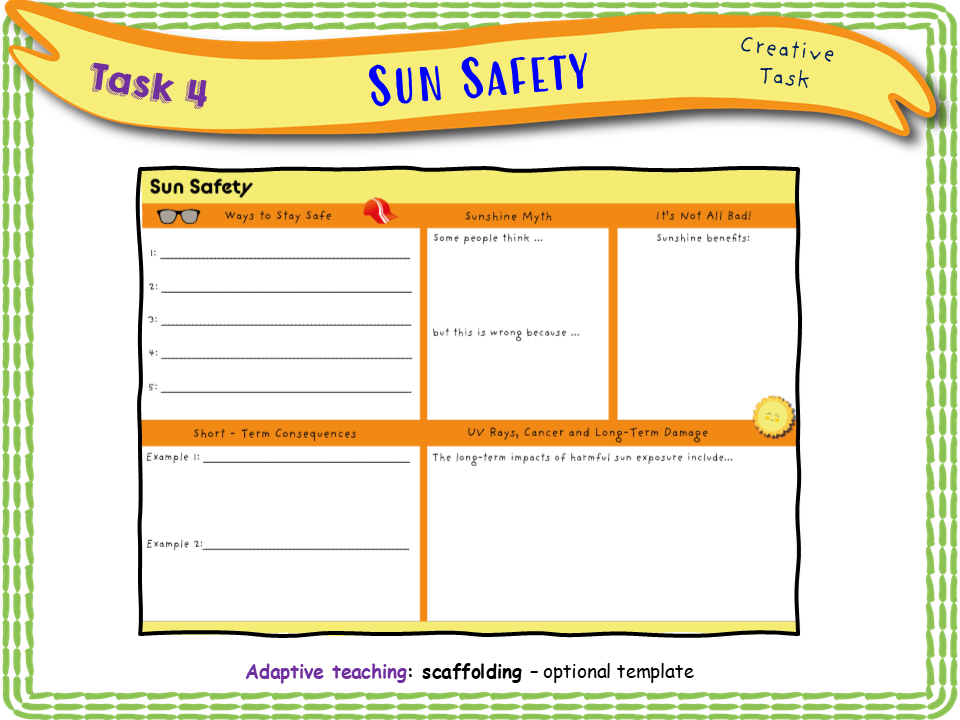 Sun Safety PSHE Lesson – EC Publishing