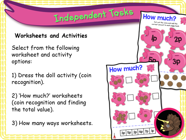 New! Money and Coins - EYFS/Reception – EC Publishing