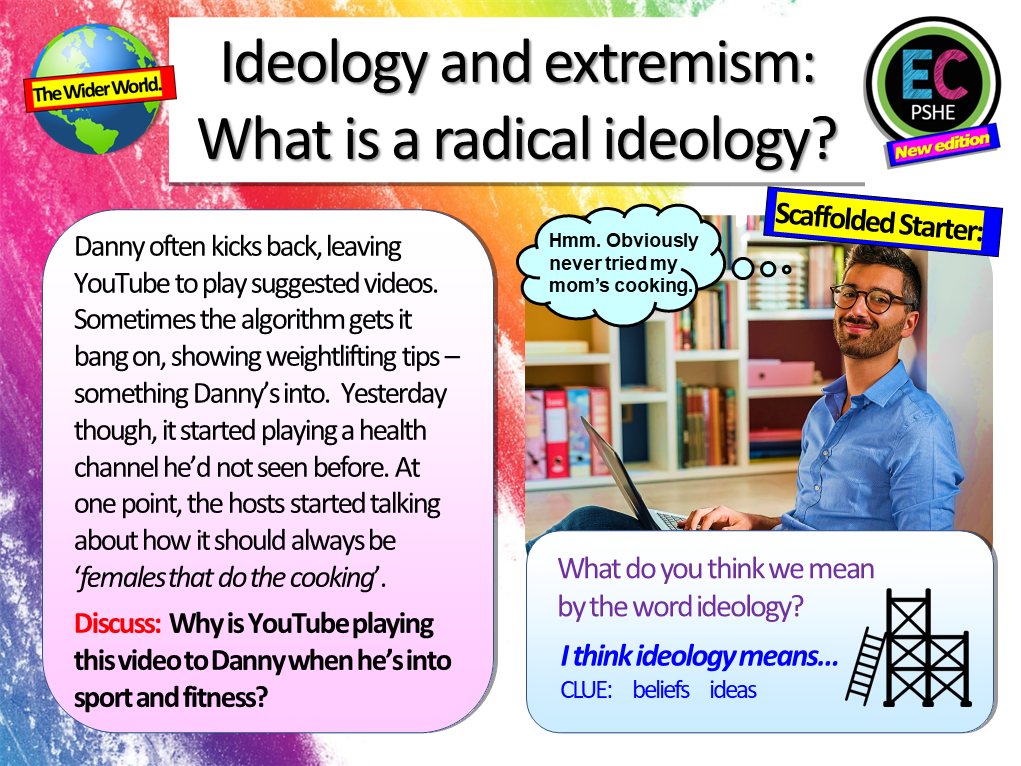 Extremism Radicalisation Ideology - Online PSHE Lesson – EC Publishing