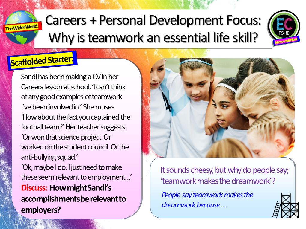 Teamwork - Employability Skills PSHE / Careers Lesson – EC Publishing