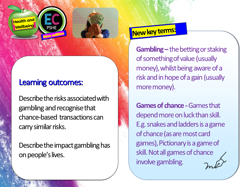 Gambling Risks and Consequences PSHE Lesson – EC Publishing