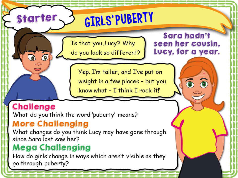 Girls' Puberty PSHE Lesson – EC Publishing