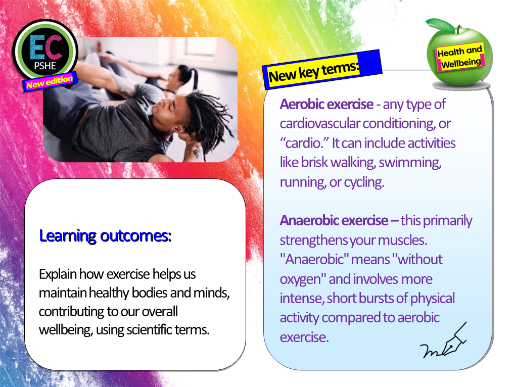 Benefits exercise on physical / mental health PSHE lesson – EC Publishing