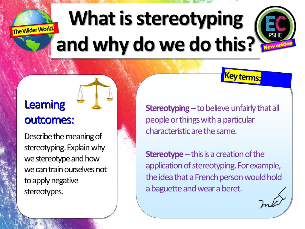 Stereotypes and Stereotyping PSHE Lesson – EC Publishing