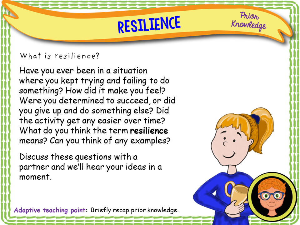 Resilience and self esteem – EC Publishing