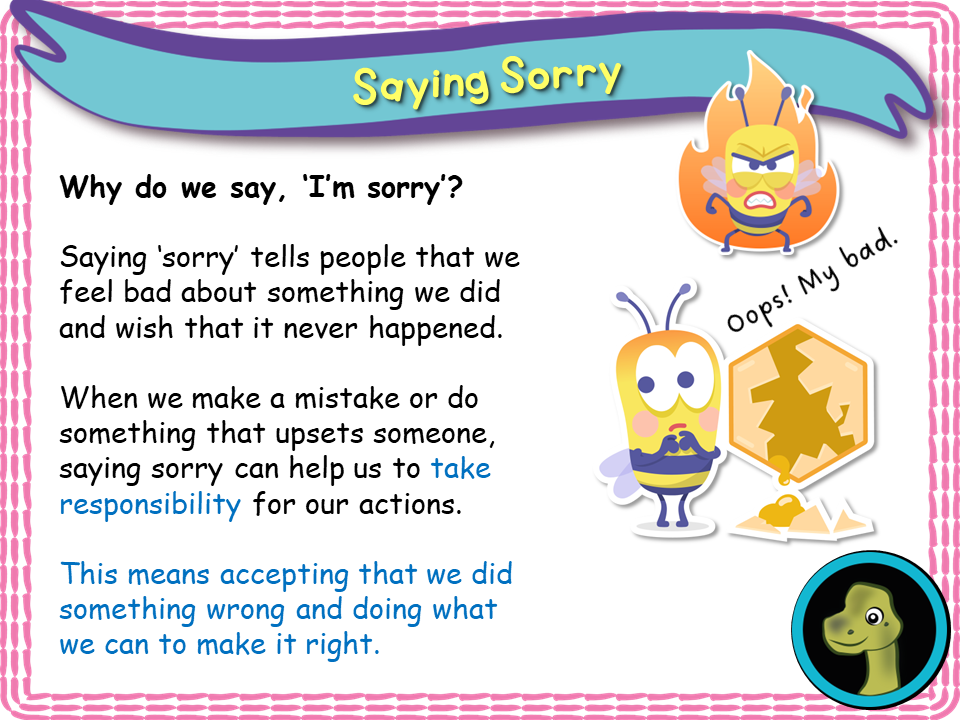 New! Apologising and Saying I'm Sorry - EYFS/Reception – EC Publishing