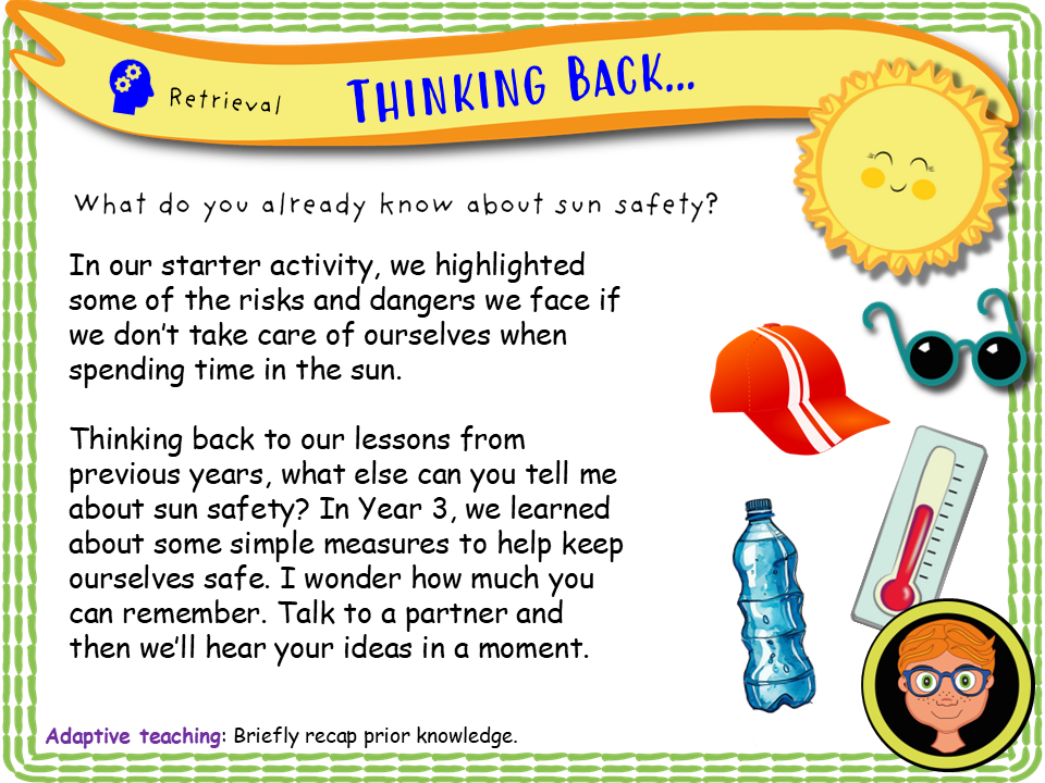 Year 6 - Sun Safety PSHE Lesson – EC Publishing
