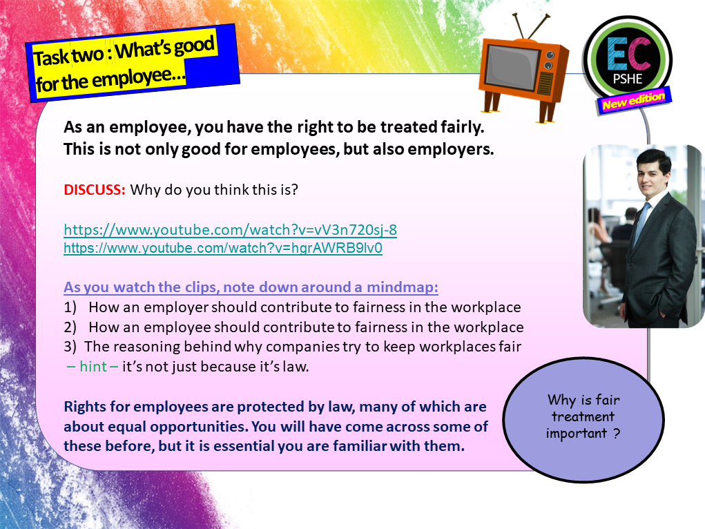 Employment Rights and Responsibilities PSHE / Careers Lesson – EC ...