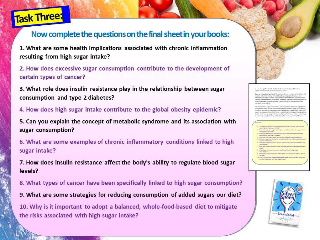 Sugar and Processed Food Healthy Diet PSHE Lesson – EC Publishing