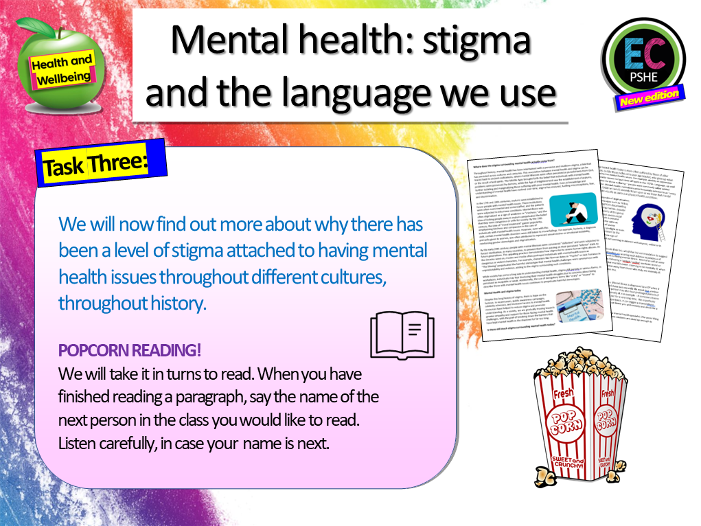 Mental Health Stigma and Language PSHE Lesson – EC Publishing