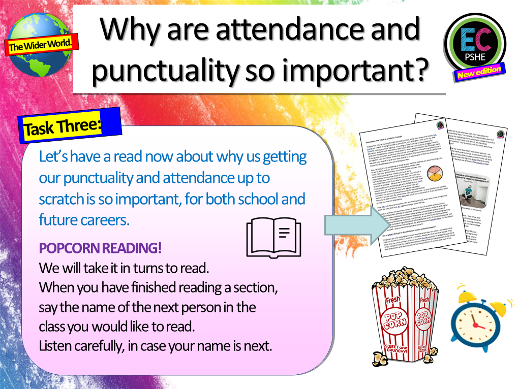 Attendance and Punctuality PSHE / Careers lesson – EC Publishing