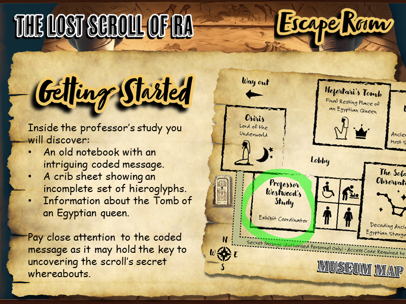 Ancient Egyptian Escape Room - Christmas / End of Year – EC Publishing