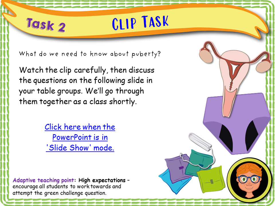 Girls' Puberty PSHE Lesson (Year 5/6) – EC Publishing