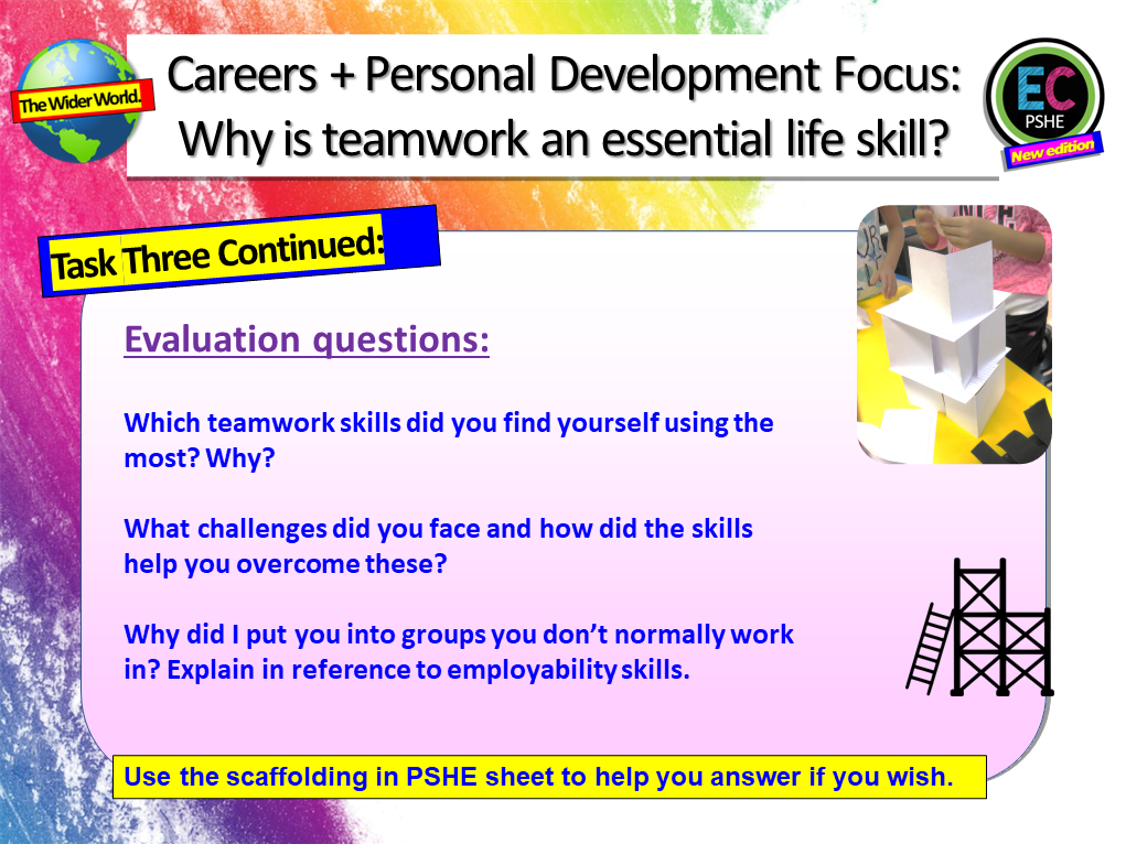 Teamwork - Employability Skills PSHE / Careers Lesson – EC Publishing