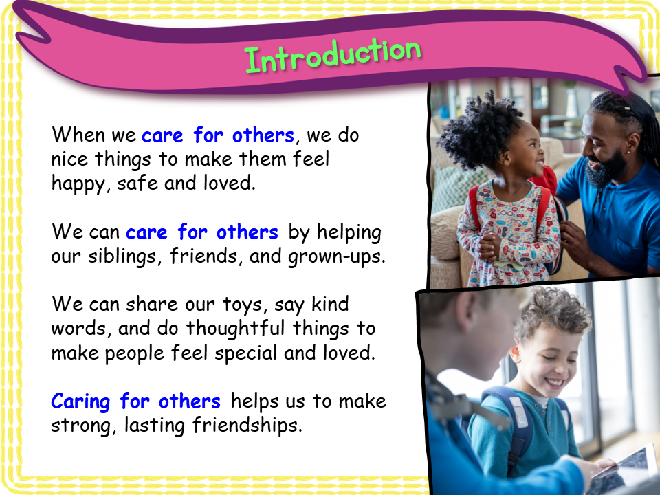 New! Caring for ourselves and others - EYFS/Reception – EC Publishing