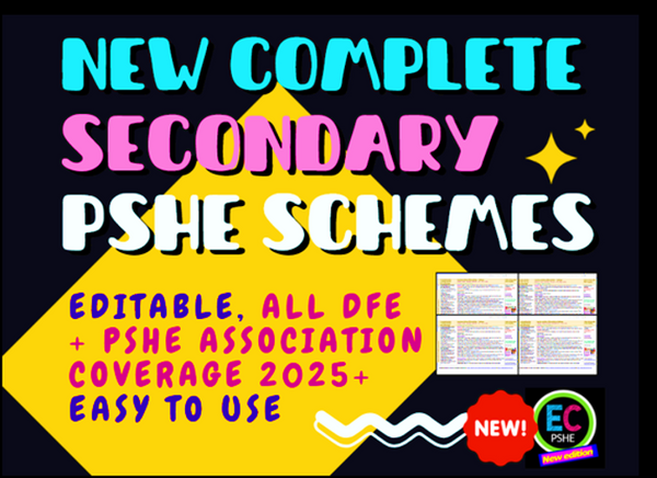 NEW 2025 COMPLETE KS3 KS4 PSHE PLANNING – EC Publishing