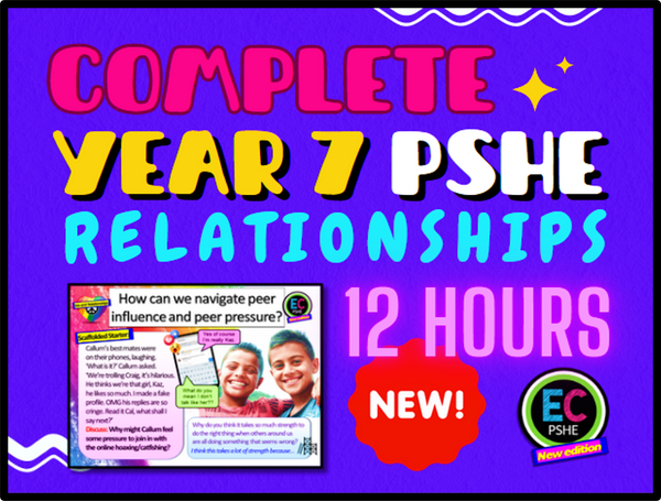 Complete Year 7 PSHE RSE Lessons 2024/2025 – EC Publishing