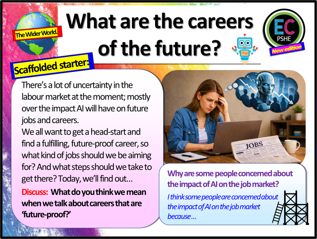 Careers, Future-Proofing and AI - PSHE / Careers Lesson KS4 / KS5 – EC ...