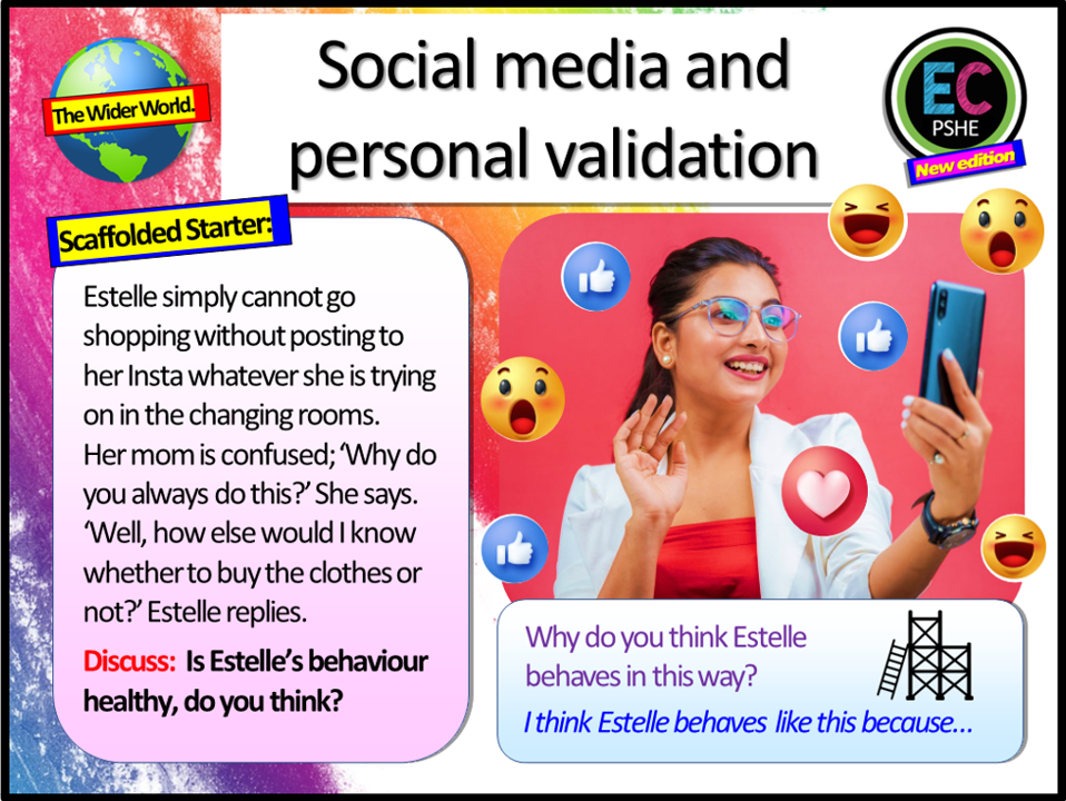 Social Media And Validation Mental Health Pshe Lesson Ec Publishing