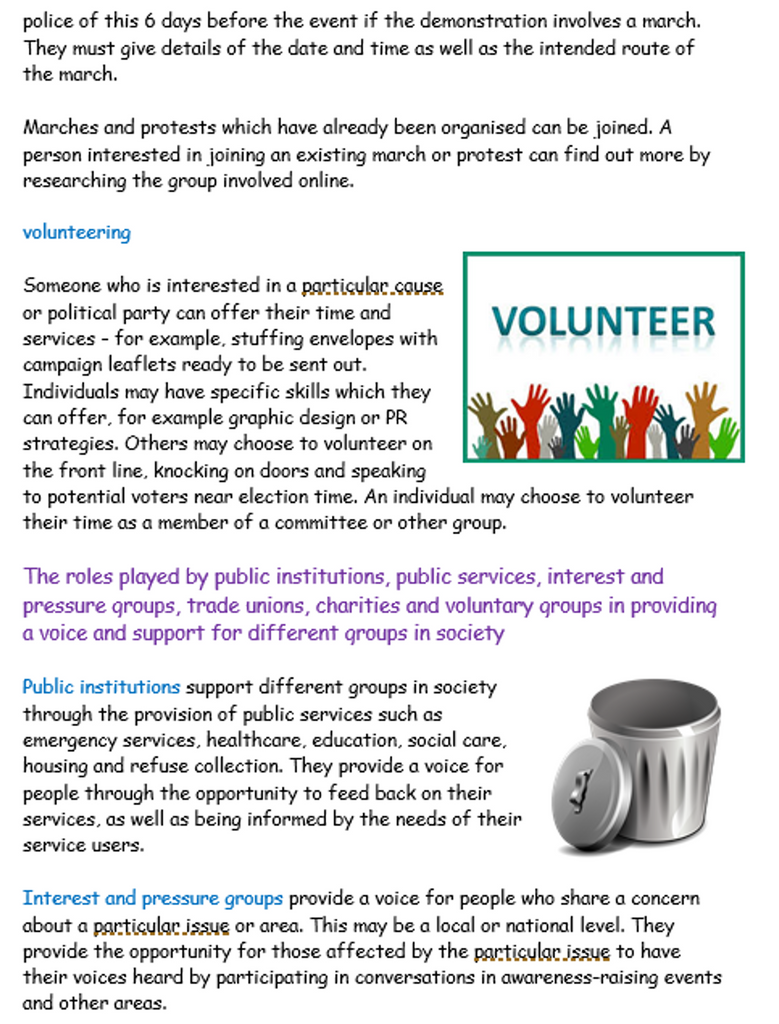 Citizenship GCSE Revision Guide AQA Politics and Participation – EC ...
