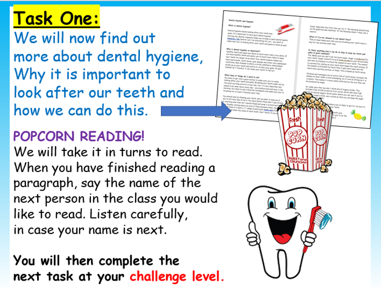 Dental / Oral Hygiene PSHE Lesson KS3 (Lower ability & SEN) – EC Publishing