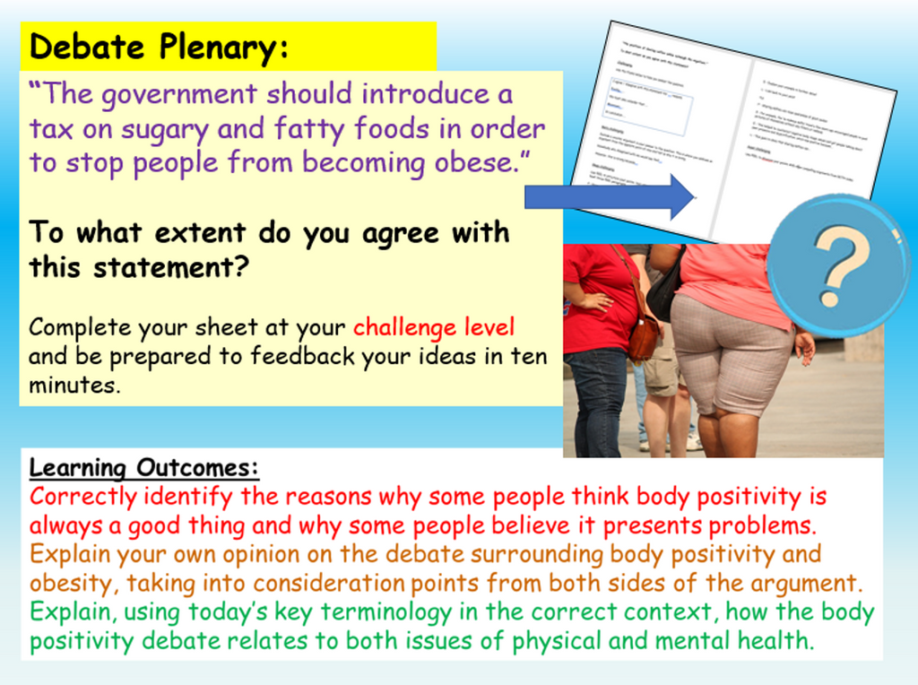 Obesity + Body image PSHE – EC Publishing