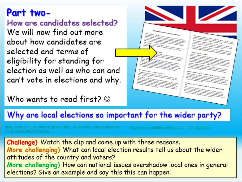 Political Parties + Candidates Edexcel Citizenship – EC Publishing
